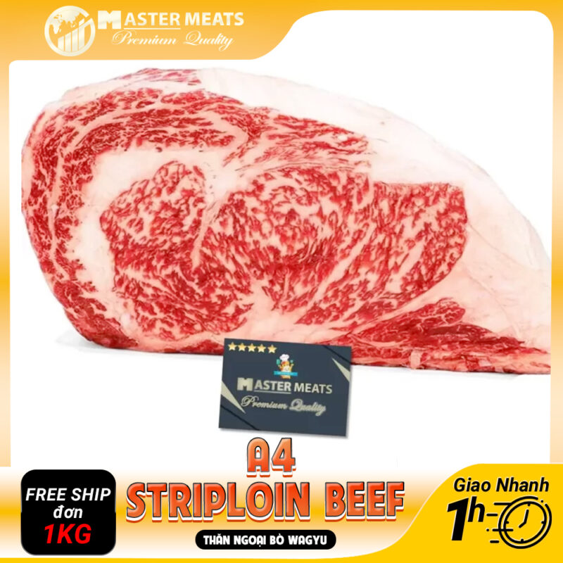 Thịt Bò Wagyu Thăn Ngoại Nhật A4 - Striploin Beef - 1KG - Thực Phẩm ...